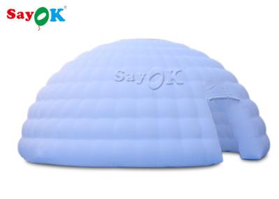 China 8m White Inflatable Igloo Dome Tent Double Stitching Exhibition Air Tent for Events for sale