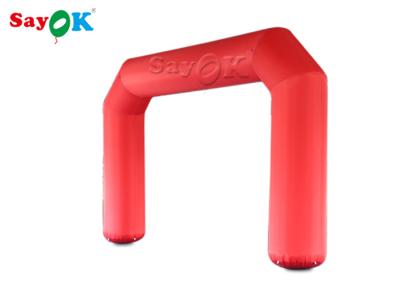 China Inflatable Rainbow Arch 6m Red Blow Up Archway Start Finish Line Racing Arched Marquee Tent for sale