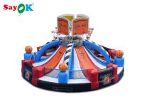 China Giant 6m Outdoor Inflatable Basketball Hoop Shooting Game with Custom Logo CE SGS for sale