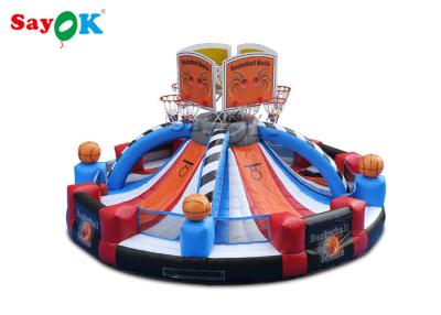 China Giant 6m Outdoor Inflatable Basketball Hoop Shooting Game with Custom Logo CE SGS for sale