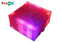China Inflatable Cube Tent Square Giant LED Light Air Tent for Fairs Events 20-500 sqm SGS CE for sale