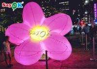 China Custom Inflatable LED Hanging Flower 190T Nylon Advertising Decoration for sale