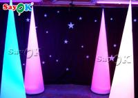 China 2m LED Inflatable Cone with RGB Lighting - Customizable Christmas & Event Decoration | Oxford Cloth PVC Material for sale
