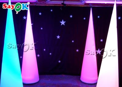China 2m LED Inflatable Cone with RGB Lighting - Customizable Christmas & Event Decoration | Oxford Cloth PVC Material for sale