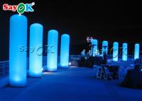 China Custom LED Inflatable Column Pillar 3kg Weight 48cm Package for Wedding Stage Party Decoration for sale