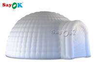 China 5m White Inflatable Igloo Dome Tent with LED Lights - 350W Blower & Touch Remote for Outdoor Events for sale