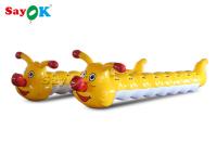 China Custom Inflatable Caterpillar 6m Carnival Decoration for Team Building Games with LED Lights for sale