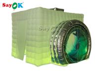 China Inflatable Cube Photo Booth 3.5x2.8x2.5m LED White Wedding Event Display for sale