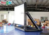 China Inflatable Big Screen Backyard Inflatable Movie Screen Rear Projection Logo Printing for sale
