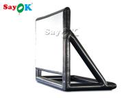 China Inflatable Outdoor Movie Screen 4.72x3.4m Black Air Sealed Blow Up Projection Screen for Science Centers for sale