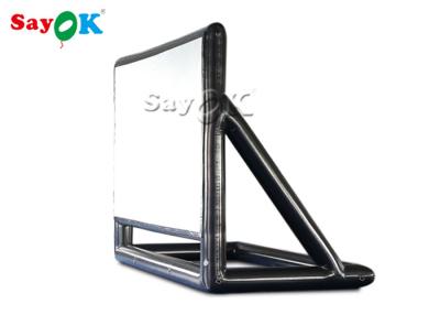 China Inflatable Outdoor Movie Screen 4.72x3.4m Black Air Sealed Blow Up Projection Screen for Science Centers for sale