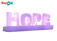 China Giant Colorful Inflatable Letters 1.3m for Wedding Event Decoration with LED Light for sale