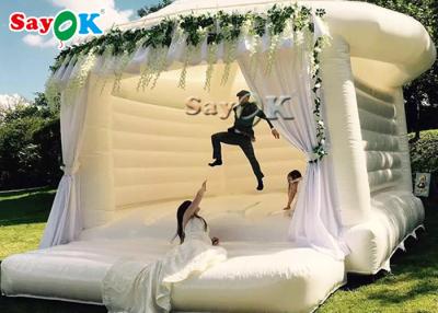 China Commercial White Inflatable Bounce Castle for Wedding Parties - Custom Sizes with SGS/CE/UL Certification for sale
