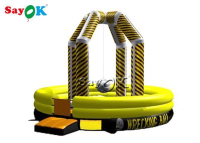 China Commercial Inflatable Wrecking Ball Game 6m PVC Demolition Game for Outdoor Entertainment for sale