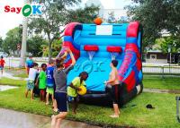 China Outdoor Inflatable Basketball Double Hoop Shooting Game 1.5x2m PVC Tarpaulin for Children for sale