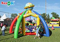 China Fire Resistant Inflatable 5 in 1 Sports Game Basketball Football Baseball Combo for Shopping Mall for sale