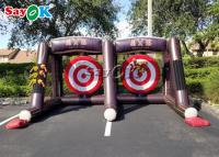 China Inflatable Axe Throwing Game 4.8x3x2.4m PVC Carnival Tossing Game for Children Party Rental for sale