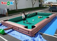 China Custom Inflatable Snooker Pool Table 3m Human Soccer Snookball Game for Party for sale