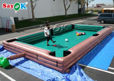 China Custom Inflatable Snooker Pool Table 3m Human Soccer Snookball Game for Party for sale