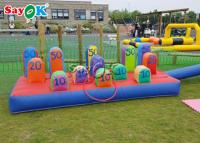 China Custom Inflatable Ring Toss Game 3x2x4m PVC Outdoor Carnival Hoopla for Kids Adults for sale