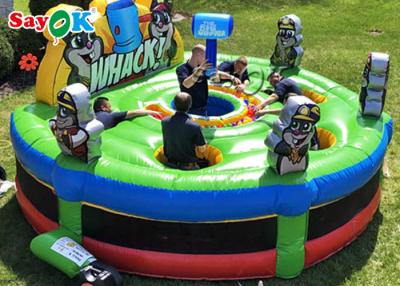 China Inflatable Whack A Mole Game 4.5m x 1.8m Outdoor Interactive Party Game for Adults for sale