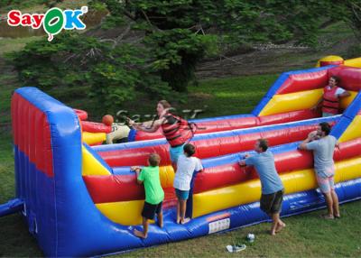 China Inflatable Bungee Run Basketball Shooting Game PVC Tarpaulin Outdoor Lawn Hoop CE Certified for sale