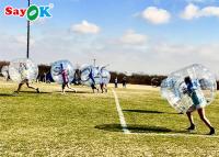 China Transparent Inflatable Bubble Soccer Bumper Ball 1.5m Adult Size TPU for Outdoor Games for sale