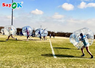 China Transparent Inflatable Bubble Soccer Bumper Ball 1.5m Adult Size TPU for Outdoor Games for sale