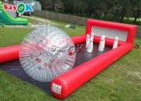 China Inflatable Bowling Game 0.6mm PVC Single Lane Human Bowling Ball Pins Outdoor Event 3.5m for sale