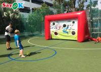 China Inflatable Football Toss Game 0.6mm PVC Penalty Soccer Shoot Out Sports Game for Children for sale
