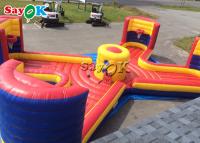 China Inflatable Bungee Basketball Toss Game 38x14ft 4 Person Outdoor Amusement Park Sports for sale