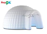 China 5M Giant White Inflatable Igloo Dome Tent with Air Blower - CE SGS ROHS Certified for Outdoor Events for sale