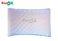 China Inflatable Party Decorations Curve LED 210D Inflatable Photo Booth for sale