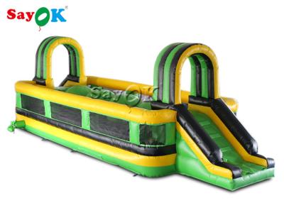 China Inflatable Obstacle Course 10x3x2.5m H Giant Wipeout Game for Amusement Parks for sale