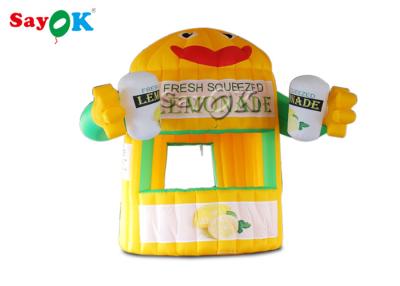 China Custom Inflatable Lemonade Stand Tent 3x3x4m PVC Work Tent with 110V Blower for sale