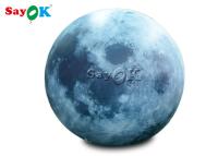 China 3m Inflatable Moon Balloon LED Lighting for Event Decoration PVC Outdoor for sale