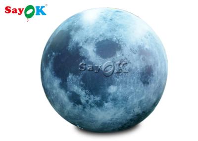China 3m Inflatable Moon Balloon LED Lighting for Event Decoration PVC Outdoor for sale