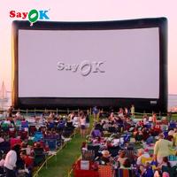 China Sayok 50 Ft Portable Inflatable Projector Screen with CE Certified Blower - Custom Sizes Available for sale
