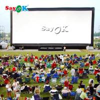 China Custom Inflatable Movie Screen 4×3m to 9×5m Outdoor Projection with Fourfold Sewing Reinforcement for sale