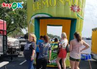 China Inflatable Lemonade Booth 3x3x4m Customizable Durable Oxford Cloth with Blower for sale