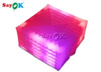 China Custom Inflatable Cube Tent 3m Waterproof PVC Party Event Tent with LED for sale