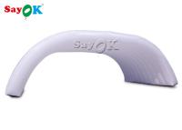 China Custom Inflatable Tent 12x6x5m White Dome Stage Tent for Party Event for sale