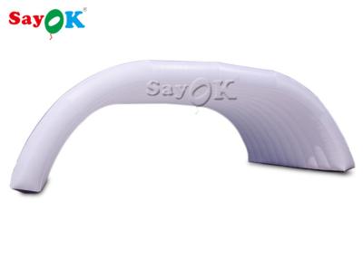 China Custom Inflatable Tent 12x6x5m White Dome Stage Tent for Party Event for sale
