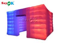 China Outwell Air Tent Customizable Inflatable White Cube with LED Lighting for Events and Advertising for sale