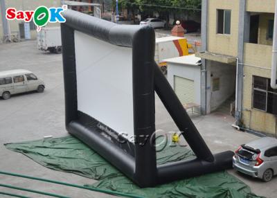 China Customized PVC Inflatable Movie Screen 6x4m Double Stitching Outdoor Projection for sale