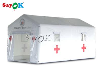 China White 6x3x3m Inflatable Emergency Medical Tent with PVC Tarpaulin - CE/SGS Certified for sale
