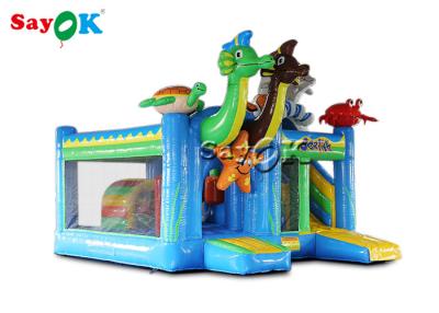 China Commercial 5.5x5x3.9m Inflatable Bounce House Slide Sea World Theme for Kids for sale