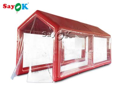 China Red PVC Waterproof Inflatable Medical Disinfection Channel 8x2.3x3m for sale