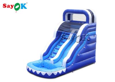 China Commercial Double Lane Inflatable Slide 6x3x5m with Pool for Adults and Kids for sale