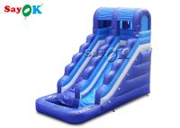 China Commercial Inflatable Water Slide Bouncer 6x3x5m Wet Dry PVC Tarpaulin Amusement Park for sale